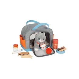 Small Foot Katze mit Tasche und Pflege-Set in Grau - ab 2 Jahren - 30% | Kinder-kuscheltiere