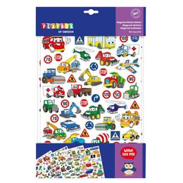 Playbox Mega Sticker-Set "Vehicles" - 500 St&uuml;ck - 13% | Kreativbedarf-diy