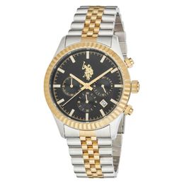 U.S. Polo Assn. Chronograph in Silber/ Gold/ Schwarz - 70% | Herrenuhren