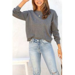 Milan Kiss Sweatshirt in Grau - 69% | Gr&ouml;&szlig;e S | Damen-sweatshirts-jacken