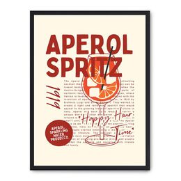 poster lab Gerahmter Kunstdruck "Aperol spritz" - 31% | Gr&ouml;&szlig;e 30x40 cm | Wanddekoration