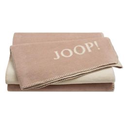 JOOP! Wohndecke JOOP! F/S 2025, Ecru, Textil, 150x200 cm, Kettelrand, Wohntextilien, Decken, Kuscheldecken