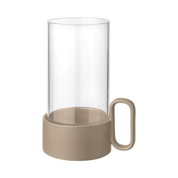 Blomus Windlicht Yuragi, Cappuccino, Glas, Keramik, 21 cm, Dekoration, Windlichter & Laternen, Windlichter
