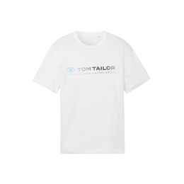 Tom Tailor T-Shirt Herren Gr&ouml;&szlig;e XL hellblau / apricot / schwarz / wei&szlig;