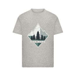 F4NT4STIC Shirt 'Hike More Mountains' boy Grey size 146/152