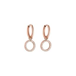 PURELEI Ohrringe 'Closed Glow' Damen Gr&ouml;&szlig;e one size rosegold / transparent