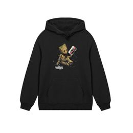F4NT4STIC Sweatshirt 'Marvel Guardians Of The Galaxy Vol2 Groot Tape' male Black size XXXL