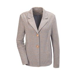 GOLDNER Blazer Damen Gr&ouml;&szlig;e 24 hellbeige / blau