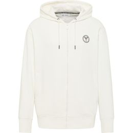 Carlo Colucci Zip-Up Hoodie ' Dender ' male White size XXXL