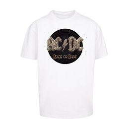 F4NT4STIC Shirt 'ACDC Rock Band Shirt Rock or Bust' male White size S