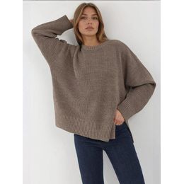 Hiccup Oversized Sweater female Brown size XL