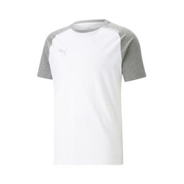 Puma Funktionsshirt 'Team Cup' Herren Gr&ouml;&szlig;e M graumeliert / wei&szlig;