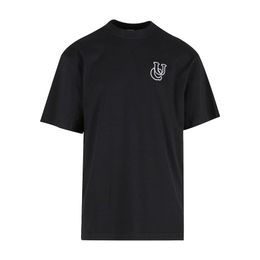 Urban Classics T-Shirt 'Shiny' Herren Gr&ouml;&szlig;e S hellgrau / schwarz