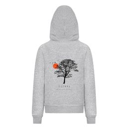 F4NT4STIC Sweatshirt 'Escape Discover the World Tree Birds' girl Grey size 122/128
