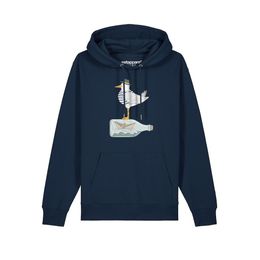 Watapparel Sweatshirt ' M&ouml;we mit Hut ' male Blue size S