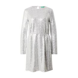United Colors Of Benetton Cocktailkleid Damen Gr&ouml;&szlig;e 34 silber