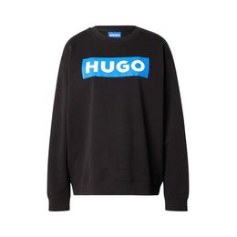 Hugo Sweatshirt 'Classic' Damen Gr&ouml;&szlig;e M himmelblau / schwarz / wei&szlig;