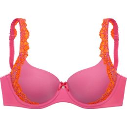 Lascana Damen Schalen-BH pink-orange Gr&ouml;&szlig;e 100B