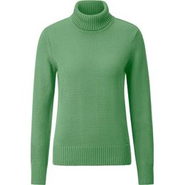 CR&Eacute;ATION L Damen Rollkragenpullover im Baumwoll-Mix apfel Gr&ouml;&szlig;e 38