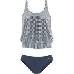 Lascana Damen Oversize-Tankini marine-gestreift Gr&ouml;&szlig;e 36A/B/C/D