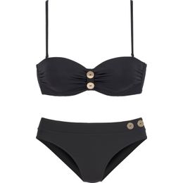 Vivance Damen B&uuml;gel-Bandeau-Bikini schwarz Gr&ouml;&szlig;e 32A