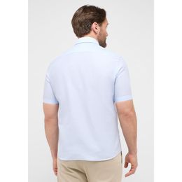 Eterna Herren Kurzarmhemd &raquo;COMFORT FIT&laquo; EASY IRON (b&uuml;gelleicht) blau 45, Normalgr&ouml;&szlig;en