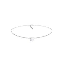 Elli Damen Collier &raquo;Choker Pl&auml;ttchen Anh&auml;nger 925 Sterling Silber&laquo; silber