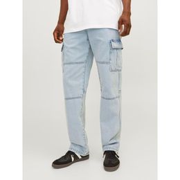 Jack & Jones JACK & JONES Loose-fit-Jeans &raquo;JJIEDDIE JJWADE MF 448 SN&laquo; Blue Denim 32 - L&auml;nge 30 L&auml;nge 30 32 Loose-fit-Jeans mit hoher Leibh&ouml;he f&uuml;r bequemen Sitz...