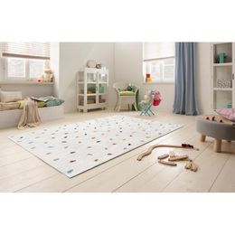 my home Kinderteppich &raquo;Odan, Hochflor-Teppich&laquo; rechteckig 20 mm H&ouml;he bunte Punkte Teppiche, weich, Wohnzimmer, Kinderzimmer bunt Kunstfaser