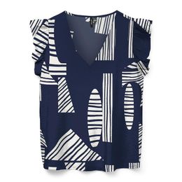 V&eacute;ro Moda VERO MODA Blusentop &raquo;VMJOSIE SL V-NECK TOP WVN GA&laquo; Navy Blazer AOP:Mia M M Blusentop von Vero Moda