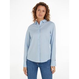 Tommy Hilfiger Hemdbluse &raquo;ESS POPLIN REGULAR SHIRT&laquo; mit Popeline, gesticktem Logo Breezy Blue 38 38 Klassische Hemdbluse von Tommy Hilfiger Womanswear