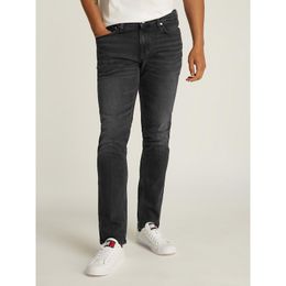 Tommy Jeans Slim-fit-Jeans &raquo;Scanton Slim Denim&laquo; mit Logostickereien Denim Black 33 - L&auml;nge 34 L&auml;nge 34 33 Slim-fit Jeans - Figurbetonend und schmal...