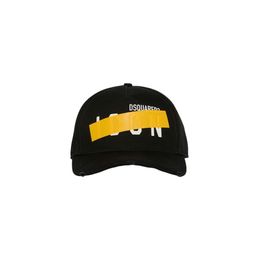 Dsquared2 Be ICON Baseball Cap Schwarz gelb Unisex | Gr.: onesize