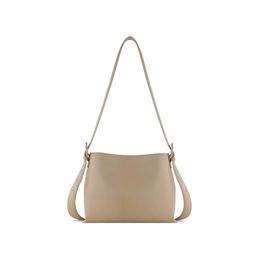 Bugatti Luna - Schultertasche 30 cm (schwarz) in beige | Gr.: onesize