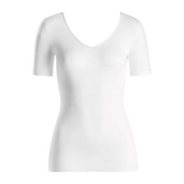 Hanro T-Shirt Cotton Seamless Kurzarm in white | Gr.: S