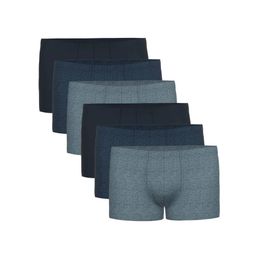 Seidensticker Boxershort 6er Pack in Schwarz/Blau | Gr.: M