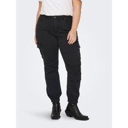 Only CARMAKOMA Ankle-Jeans &raquo;CARMISSOURI REG ANK CARGO PANTS PNT NOOS&laquo; Washed Black 42 - L&auml;nge 32 L&auml;nge 32 42 Regular Fit Ankle-Jeans f&uuml;r einen...
