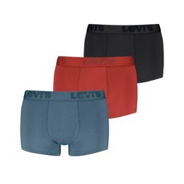 Levi's LEVI'S Trunk &raquo;LEVIS MEN PREMIUM TRUNK 3P&laquo; 3er-Pack, mit verst&auml;rktem Frontbereich blue / red / black XL XL Elastikbund mit angenehmem Tragegef&uuml;hl