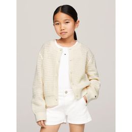 Tommy Hilfiger Strickjacke &raquo;CROCHET CARDIGAN&laquo; Baby bis 2 Jahre calico 74 74 H&auml;kel-Cardigan von Tommy Hilfiger