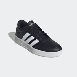 Sneaker adidas Sportswear "BREAKNET 3.0", Damen, Gr. 38, schwarz-wei&szlig; (core schwarz, cloud wei&szlig;, silber metallic), Synthetik, Schuhe Sneaker