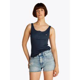 Tommy Jeans Tanktop &raquo;TJW SLIM BUTTON TANK&laquo; mit Knopf Dark Night Navy S (36) S (36) Tanktop von Tommy Jeans