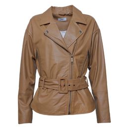 Lederjacke Maze "42021211", Damen, Gr. L, braun (camel), Obermaterial: 100% Lammleder; Innenfutter: 100% Polyester; &Auml;rmelfutter: 100% Polyester, Jacken