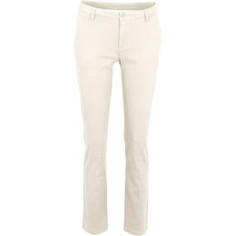 R&ouml;hrenhose Heine, Damen, Gr. 38, Normalgr&ouml;&szlig;en, beige (ecru), 98% Baumwolle, 2% Elasthan, unifarben, lang, Hosen