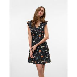 V&eacute;ro Moda Vero Moda Damen Maxikleid &raquo;VMFLORA OLGA CS SHORT DRESS WVN GA&laquo; Sommerkleid XS, N-Gr