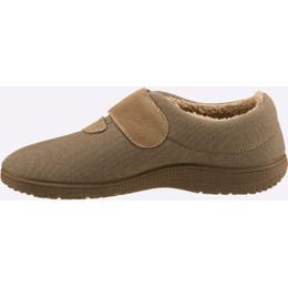 Waldl&auml;ufer Hausschuh WALDL&Auml;UFER, Damen, Gr. 37, beige, Textil, Basic, Schuhe Hausschuh