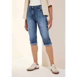 Cecil Caprijeans &raquo;Style Toronto&laquo; light blue authentic washed 30 - L&auml;nge 19 L&auml;nge 19 30 Capri Jeans von Cecil