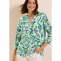 Cecil Druckbluse mit grafischem Muster green lagoon XL (44) XL (44) Sommerbluse von Cecil