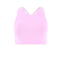 Sport-Bustier WINSHAPE "Functional Comfort Sport-BH SB103C", Damen, Gr. XL, Normalgr&ouml;&szlig;en, lavender rose, 85% Polyester, 15% Elasthan, BHs, mit R&uuml;cken-Applikation