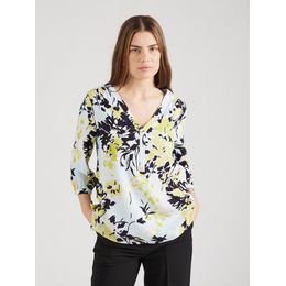 comma, COMMA Bluse Damen Gr&ouml;&szlig;e XXL pastellblau / senf / oliv / schwarz