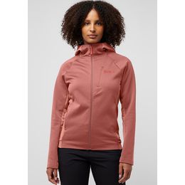 Fleecejacke Jack Wolfskin "ALPGRAT XT JKT W", Damen, Gr. XXL (48), rot (mineral, rot), Obermaterial: 100% Polyester. Futter: 100% Polyester, Jacken Fleecejacke